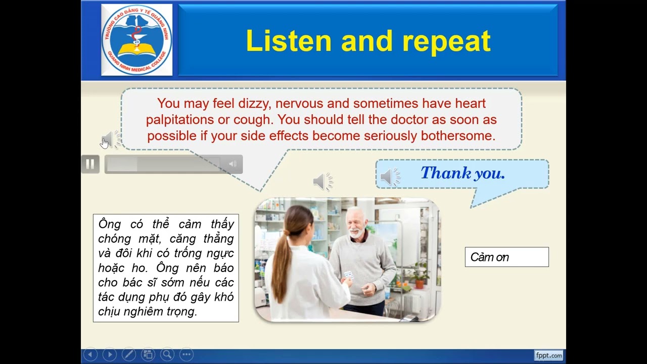 Unit 7  Speaking  Do you have medication for high blood pressure