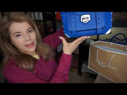 Michael Kors Unboxing Manhattan in Grecian Blue Medium Size