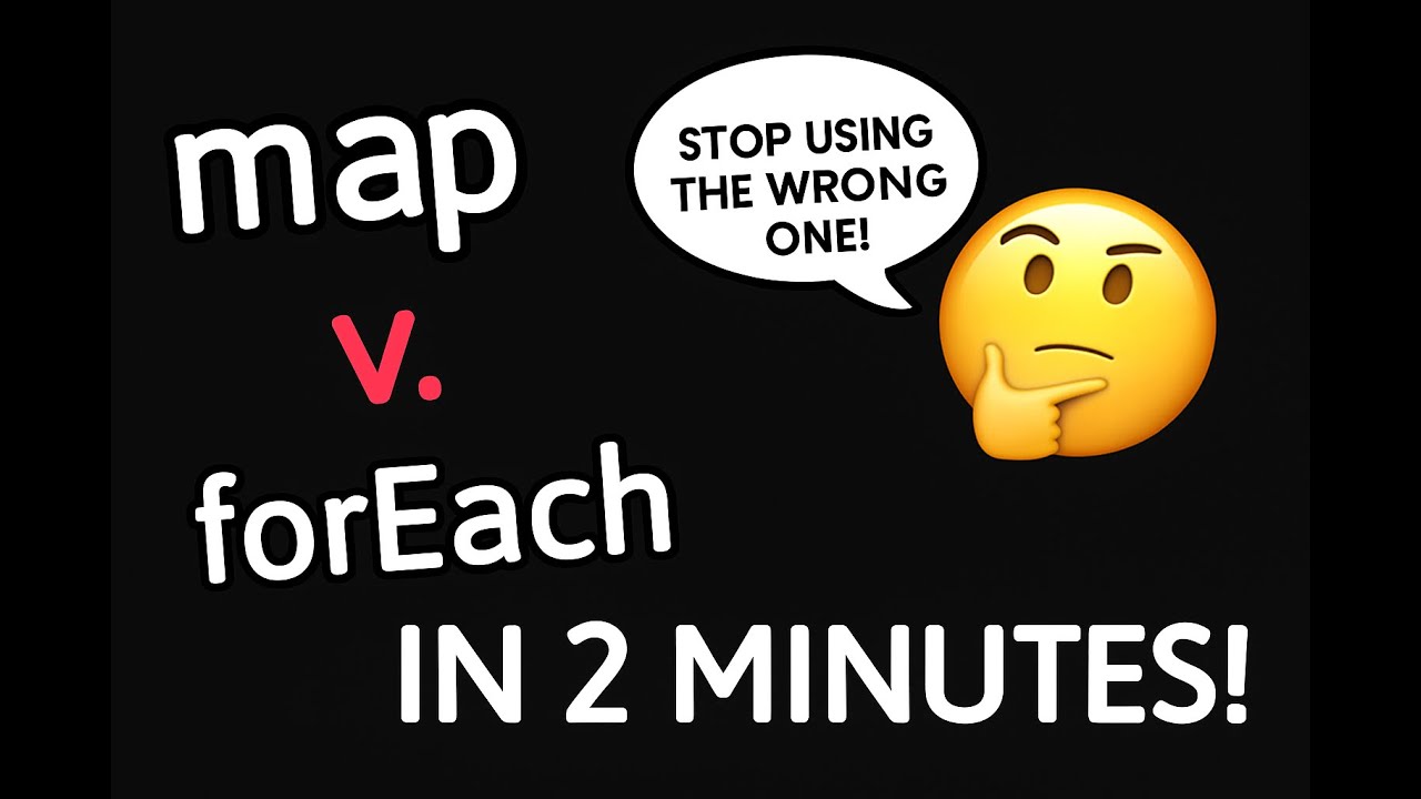 map vs forEach — Real Difference in 2025 (with Examples)