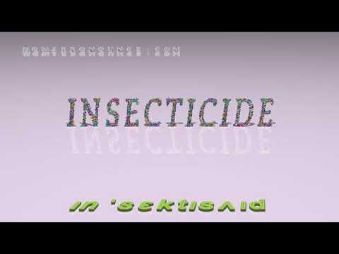 insecticide - pronunciation + Examples in sentences and phrases
