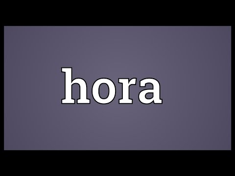 Hora Meaning