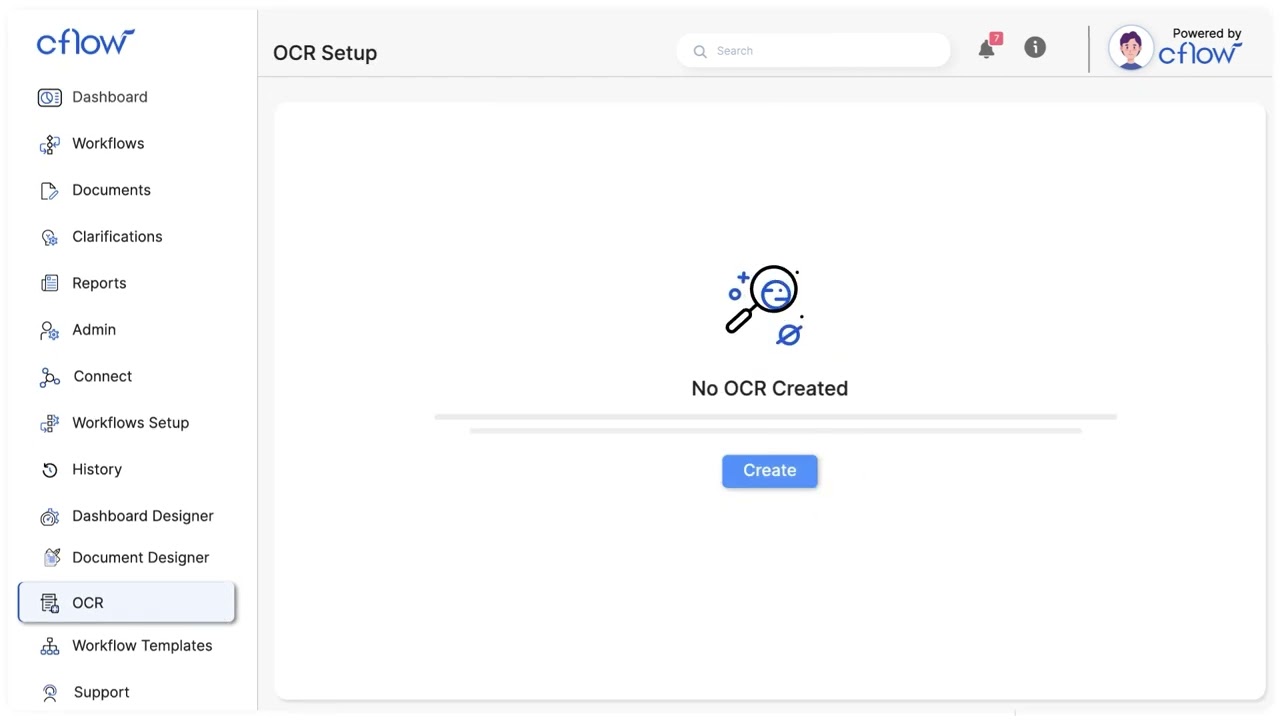Cflow’s OCR extraction feature.