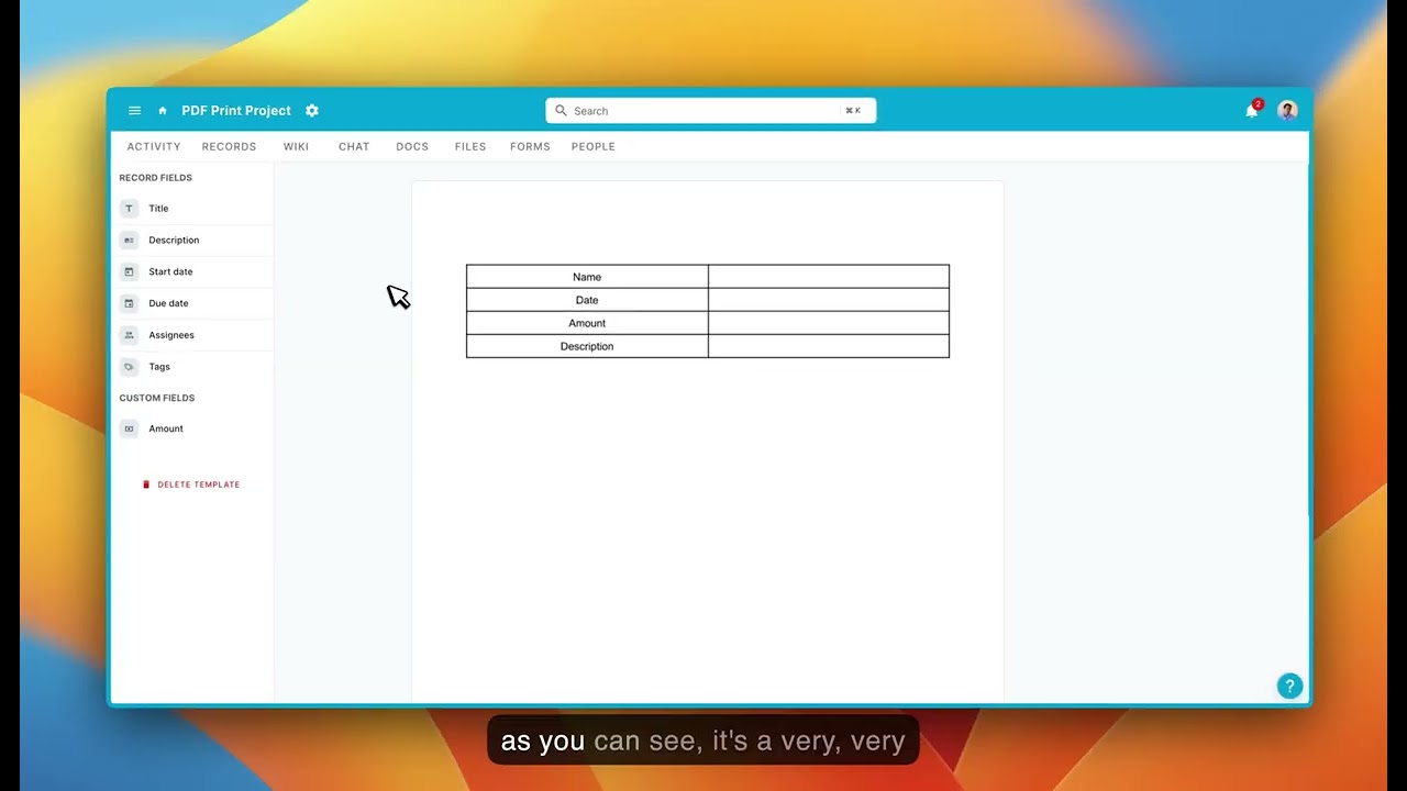 How to print your data into PDF templates in Blue