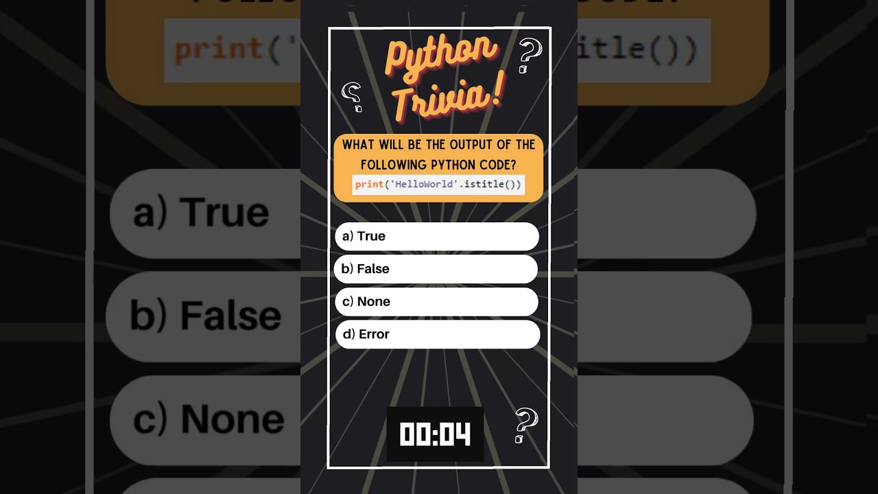 Python Trivia   String 99 #coding #python #techcommunity #shorts #trending #viral #datascience