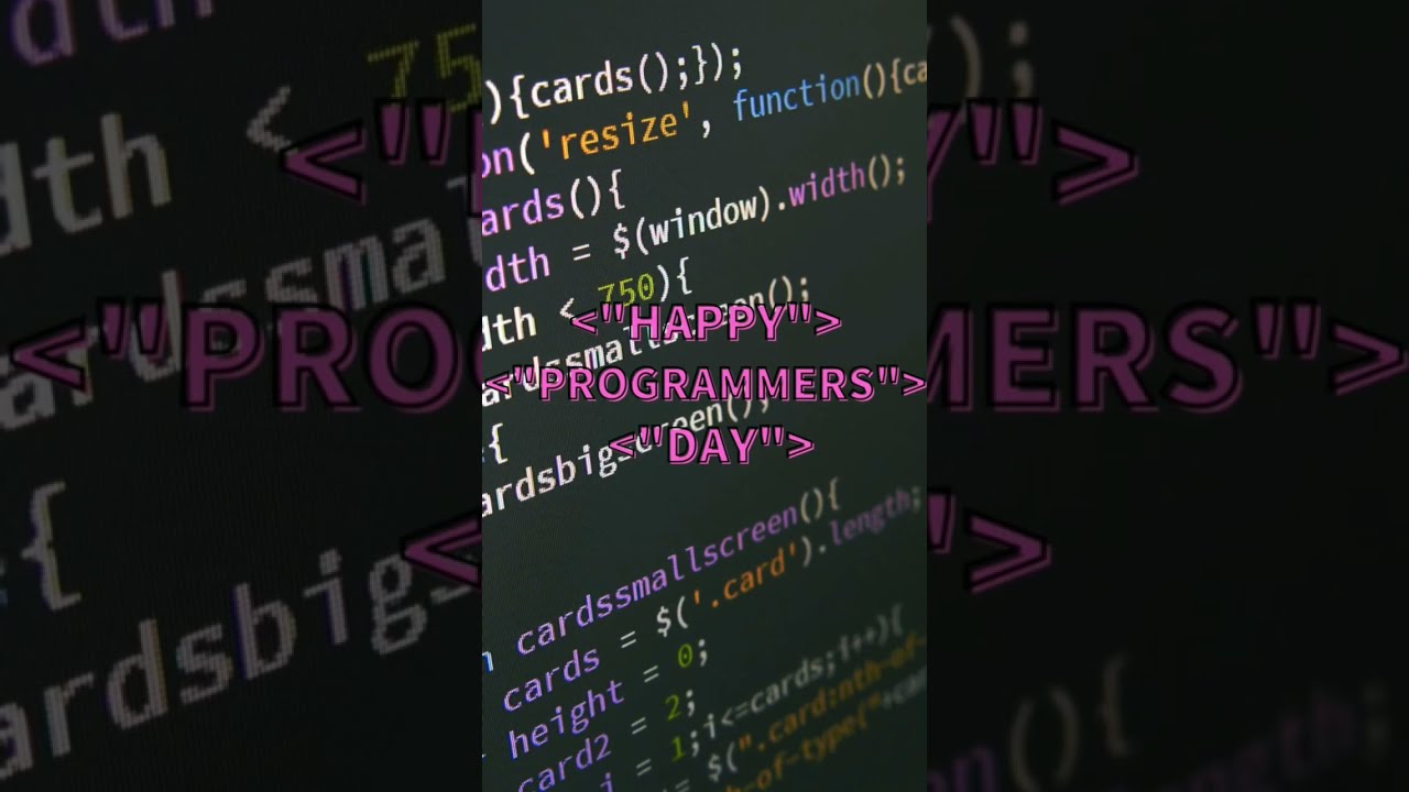 HAPPY PROGRAMMERS DAY !! #shorts #shortvideo
