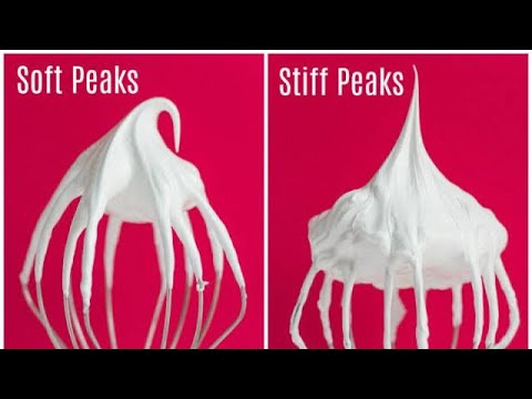 Getting stiff peaks with whipping cream