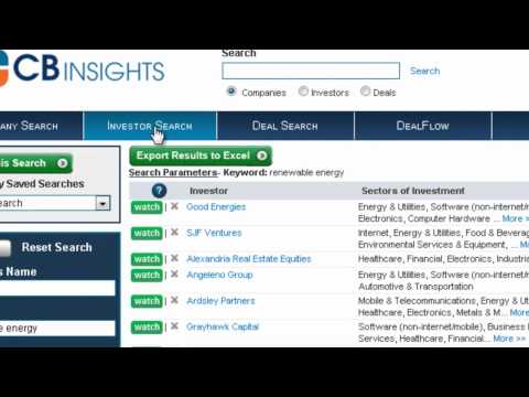 Private Company and Investor Watchlist - CB Insights