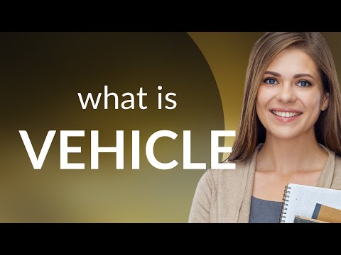 Vehicle • VEHICLE definition