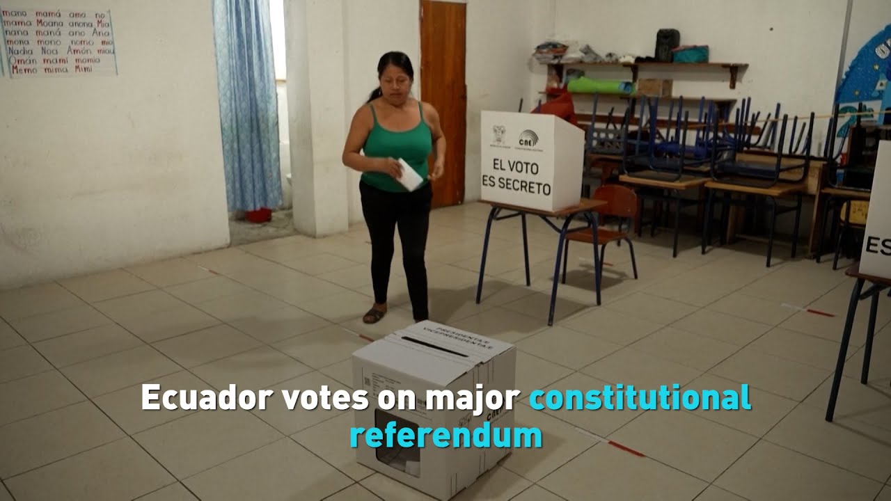 Ecuador votes on major constitutional referendum