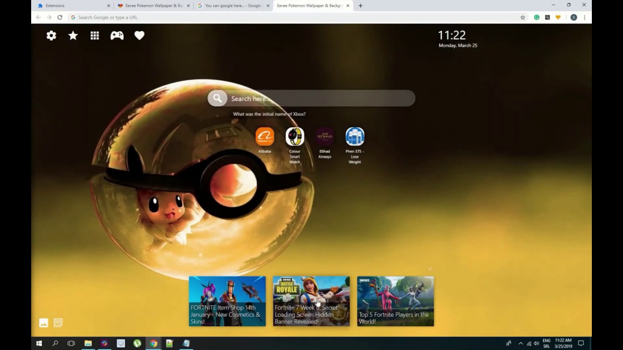 Beautiful Eevee Pokemon HD Wallpaper New Tab Theme For Fans