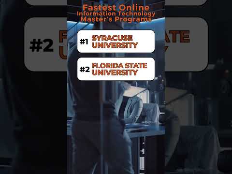 Which are the 5 Fastest Online Master's Degree Programs in Information Technology? #college