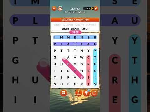 Word Search Explorer Level 61 | Word Search Explorer Describe a mountain