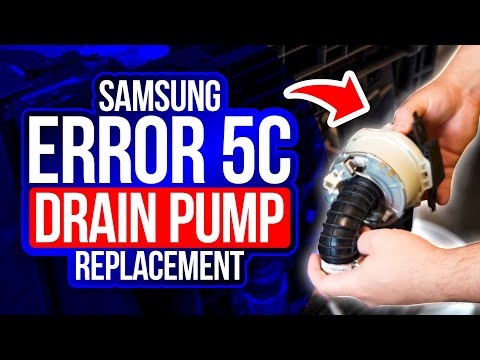 SAMSUNG DISHWASHER ERROR CODE 5C SUMP PUMP REPLACEMENT | LETS FIX IT