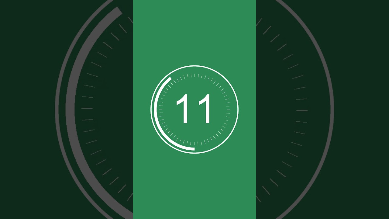 30 seconds timer clock countdown vertical_soft_mint_green screen  #creativechromakey