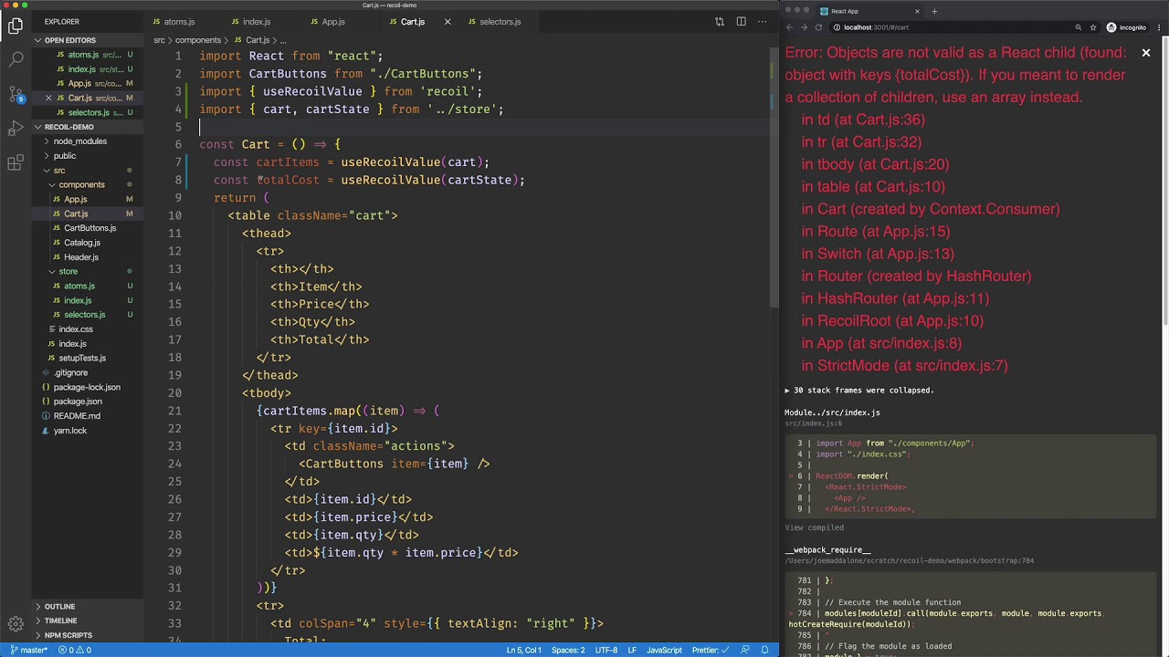React: Intro to Recoil
