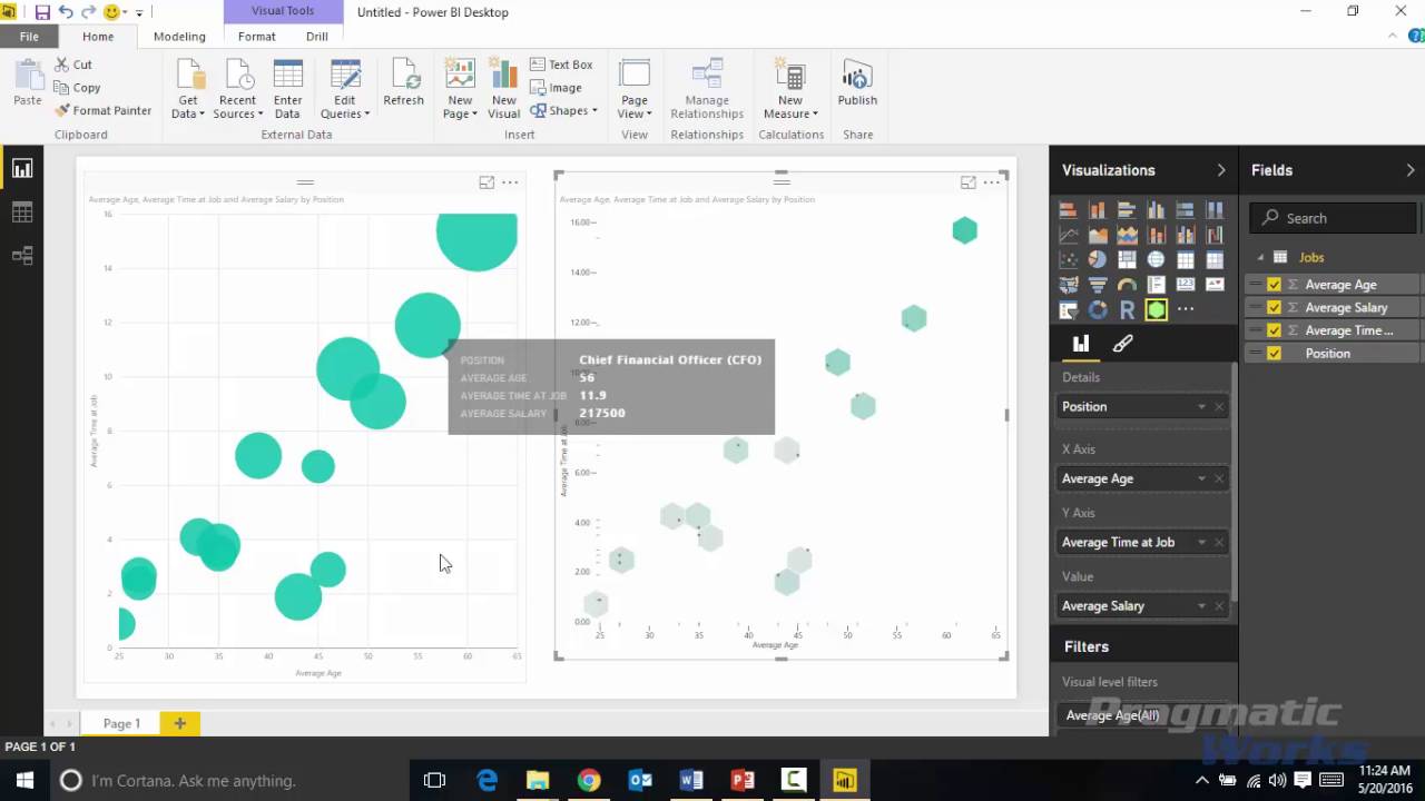 Power BI Custom Visuals - Hexbin Scatterplot