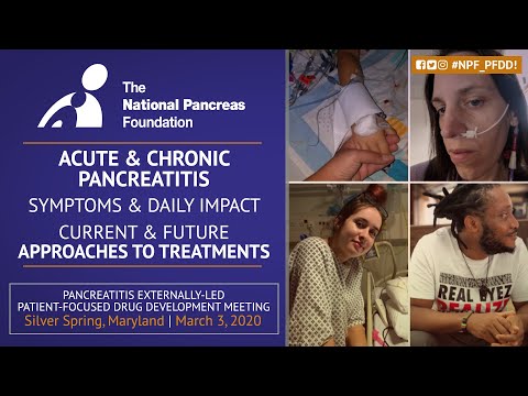 Pancreatitis Externally-Led PFDD Meeting – Acute & Chronic Pancreatitis (Adult Panel)