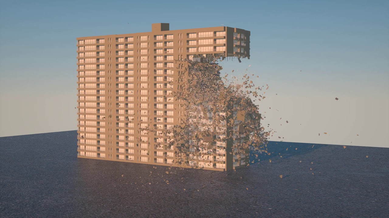 Building destruction with tyflow