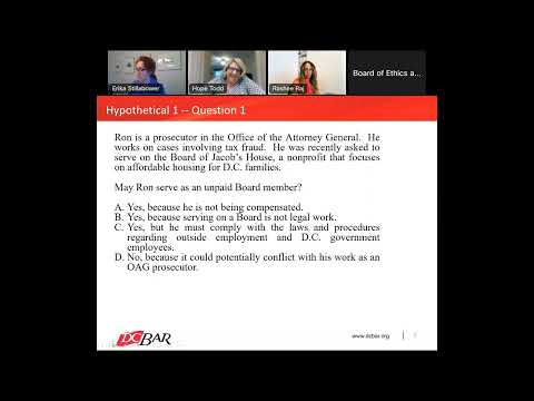 Ethics Week 2022 Legal Ethics for Government Attorneys