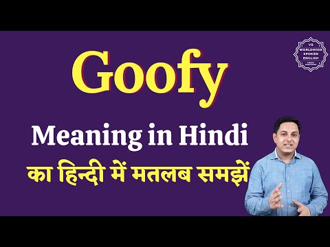 Goofy meaning in Hindi | Goofy ka matlab kya hota hai | English to hindi