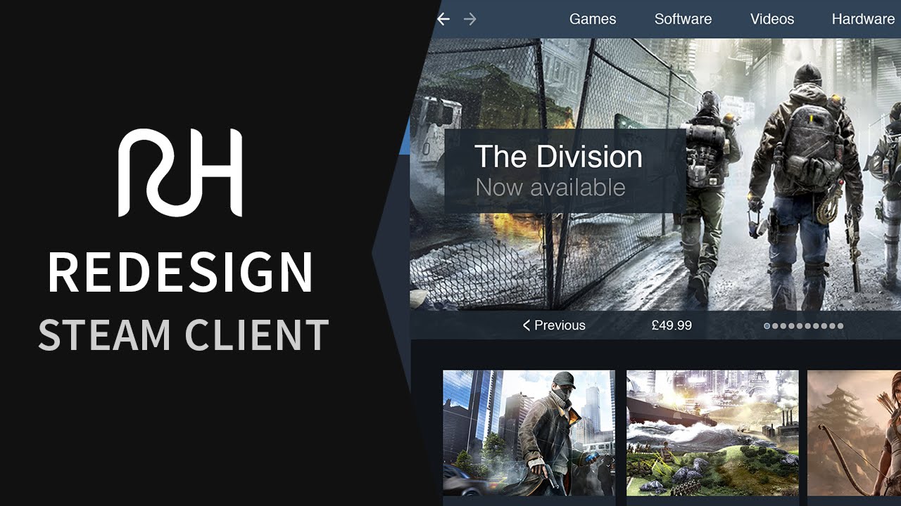 Redesign - Steam Client 2016