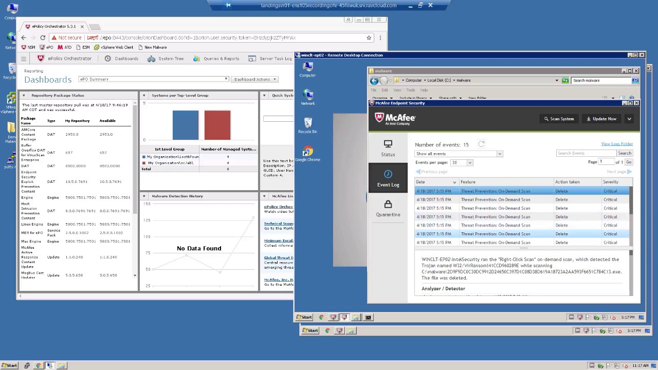 McAfee Dynamic Endpoint Defense Demonstration