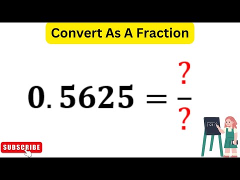 0.5625 As A Fraction | Convert 0.526 As A Fraction
