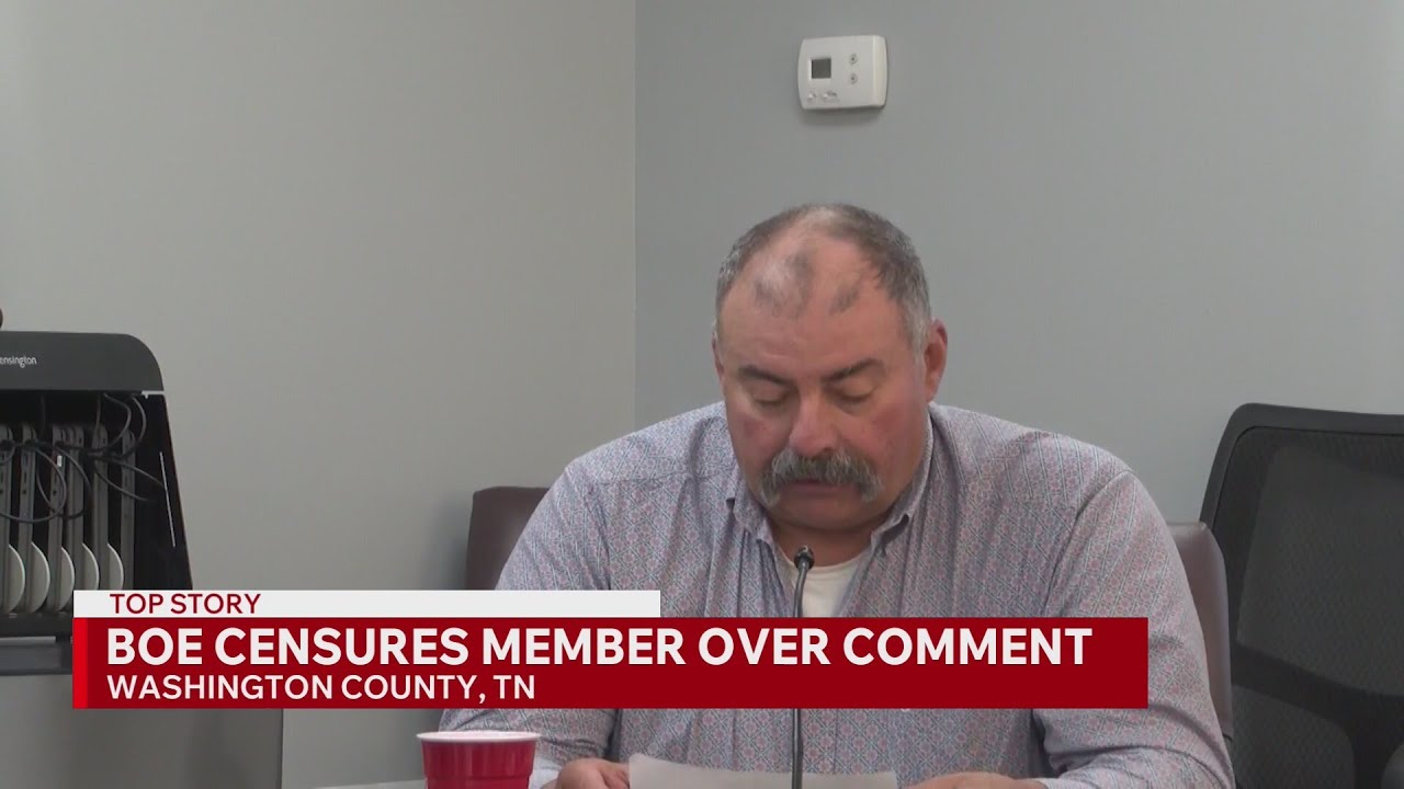 Washington Co. BOE votes to censure Keith Ervin after comment to student