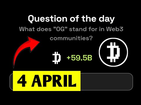 What does "OG” stand for in Web3 communities? | Dropee Question Of Day | 4 April