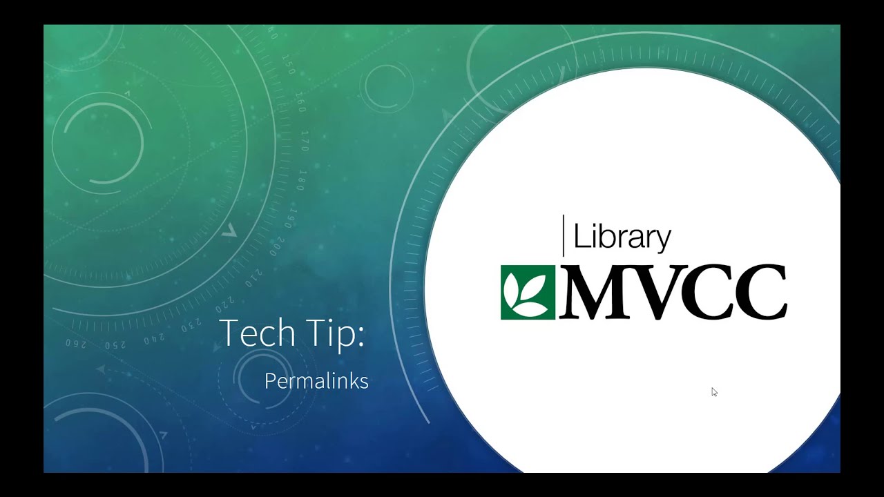 Tech Tip: Permalinks