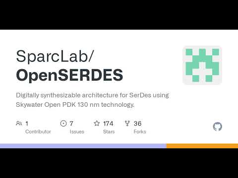 GitHub - SparcLab/OpenSERDES: Digitally synthesizable architecture for SerDes using Skywater Open...