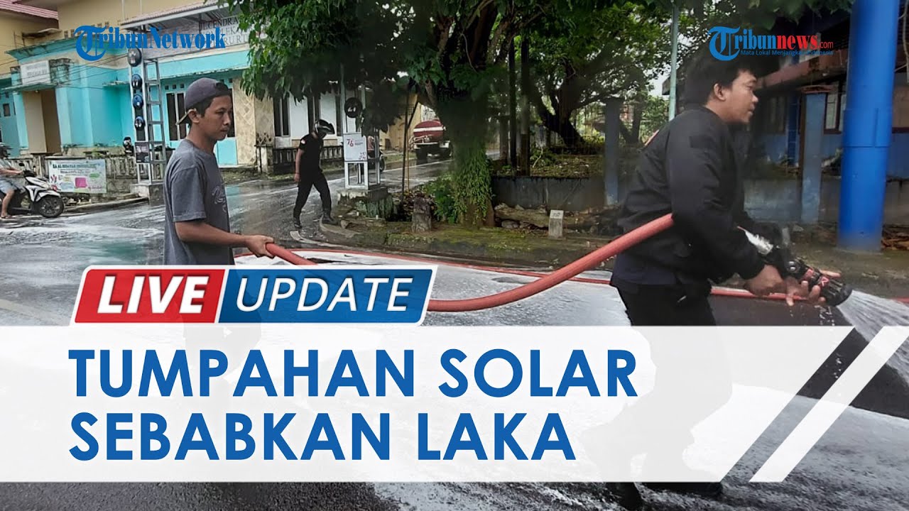 Solar Tumpah di Jalan Sudirman Sungailiat Bikin Banyak Pemotor Jatuh, Asalnya Masih Misteri ...