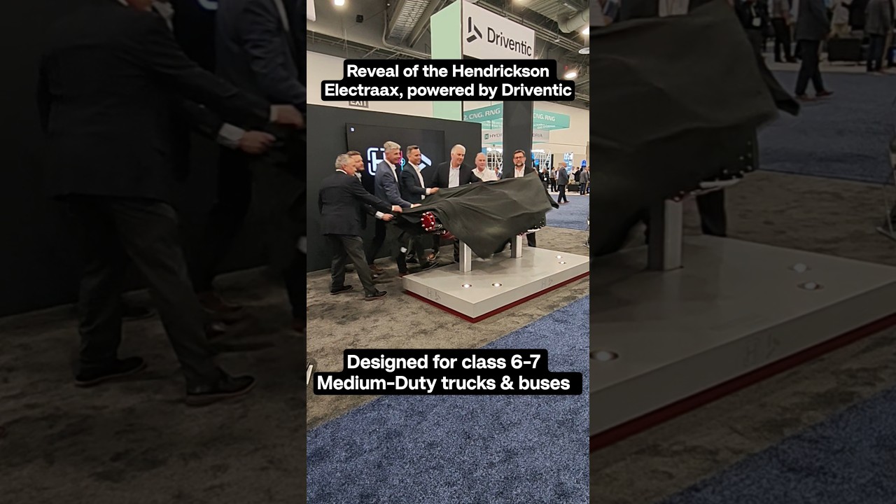 Hendrickson unveils it's new Electraax eAxle, in partnership with Driventic