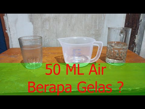 50 ML Air Berapa Gelas ? Takaran 50 Mili Liter Air dalam Gelas Belimbing