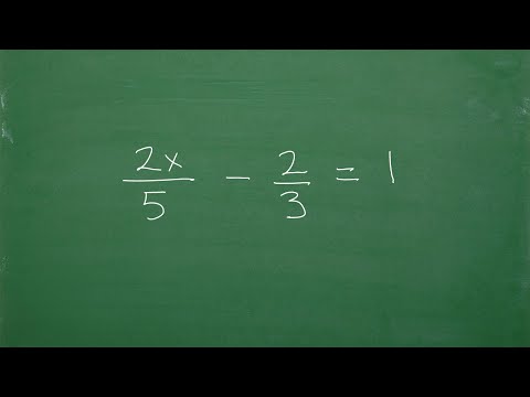 Let’s Solve An Equation with Fractions….Step-by-Step….