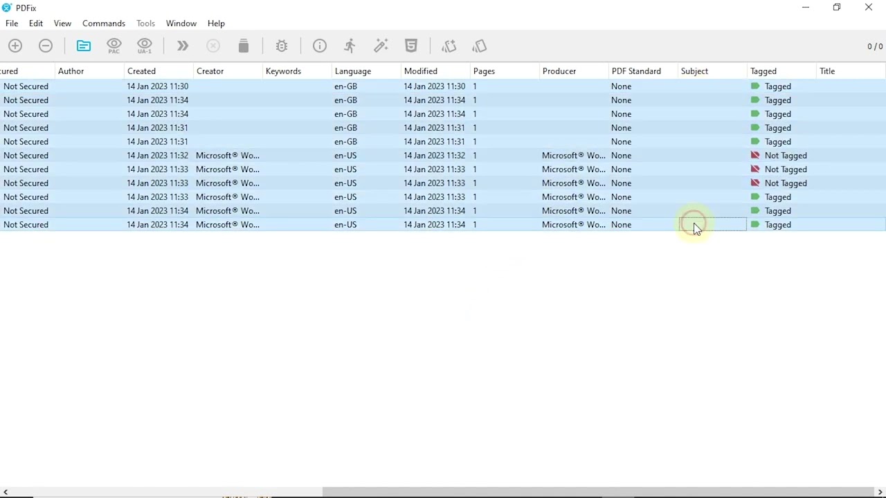 PDFix Desktop Tutorial: Batch Processing