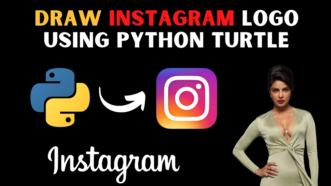 Instagram Logo Drawing Using Python Turtle | Cool Python Turtle Graphics - 10 |