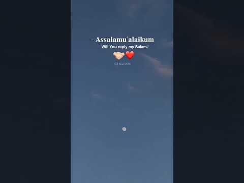 Assalamu Alaikum Will You Reply My Salam ❤ #islamicstatus #islamic #shorts