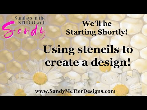 Using stencils to create a design!