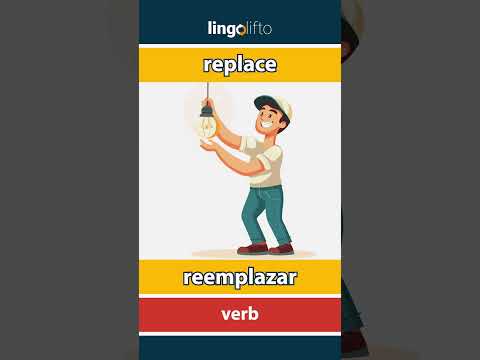 🇬🇧🇪🇸 replace - reemplazar : learn English : aprendamos inglés : vocabulary builder