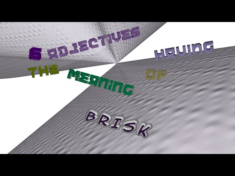 brisk - 10 adjectives which are synonym to brisk (sentence examples)