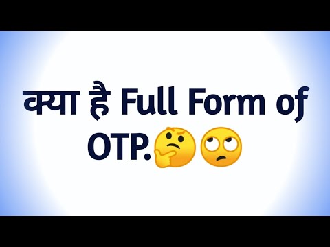What is full form of OTP🙏..