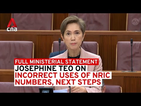 Josephine Teo on incorrect uses of NRIC numbers, government’s next steps | Full statement