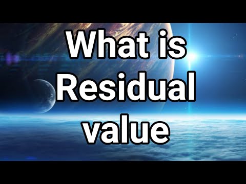 What is Residual value. Urdu/ English