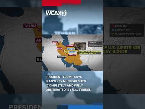 U.S. strikes three nuclear sites in Iran