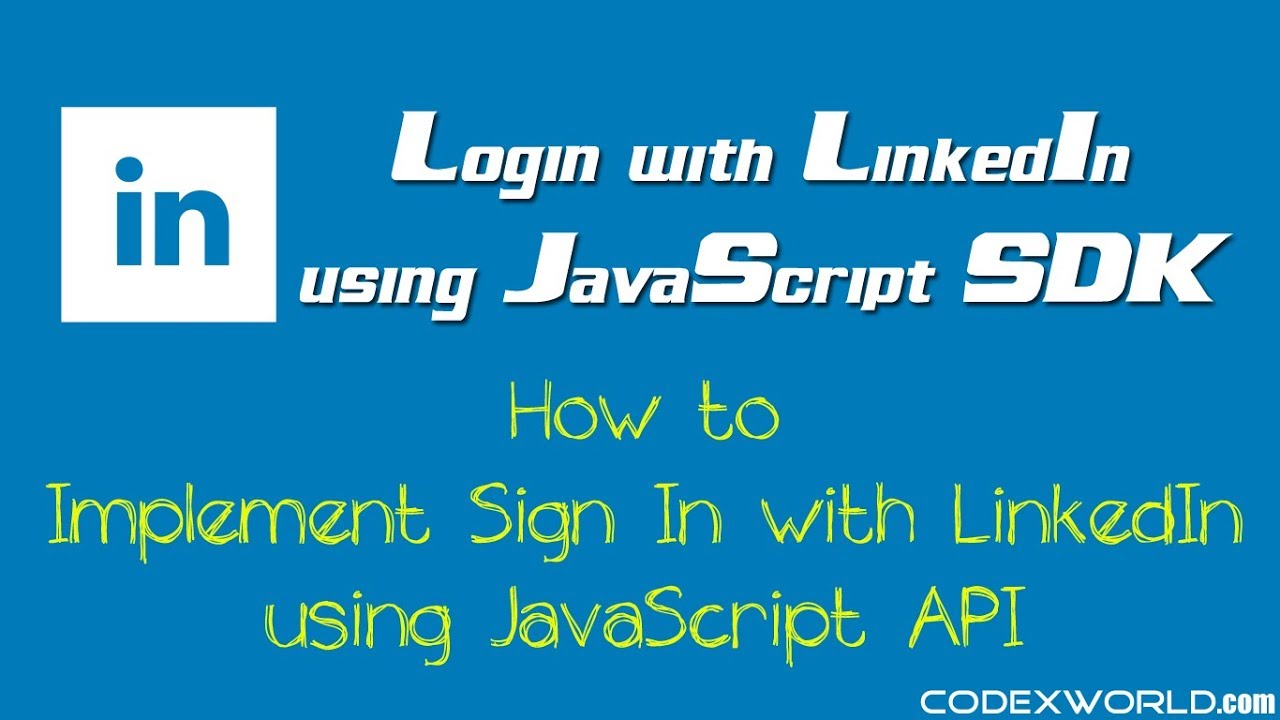 Login with LinkedIn using JavaScript SDK
