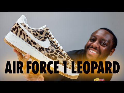 Nike Air Force 1 Leopard Brown Sesame Sail On Foot Review QuickSchopes 819 Schopes 4K IB7695-200