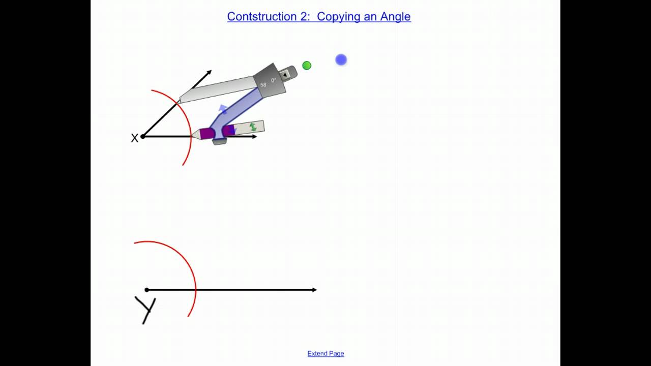 construction 2: copying an angle