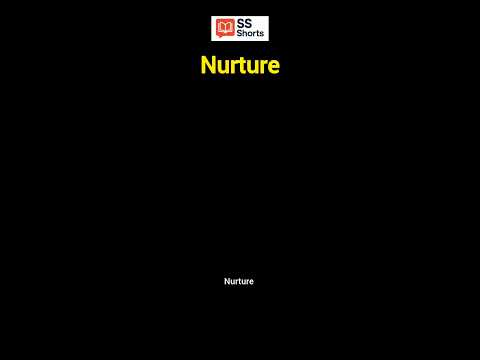 Word for the Day| #nurture #english #onedayoneword #shorts #vocabulary #dailywordpower #word #short