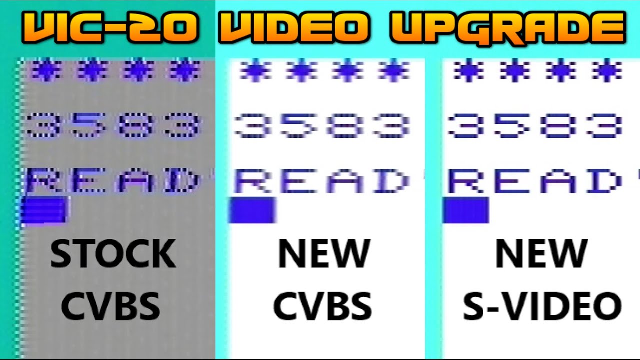 Commodore VIC-20 video upgrade thing - ultimate composite and s-video